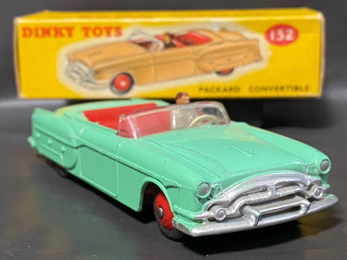 英 Dinky Toys #132 Packard Convertible grn パッカード コンバーチブル ヴィンテージ Cavalier meccano vintage England ...