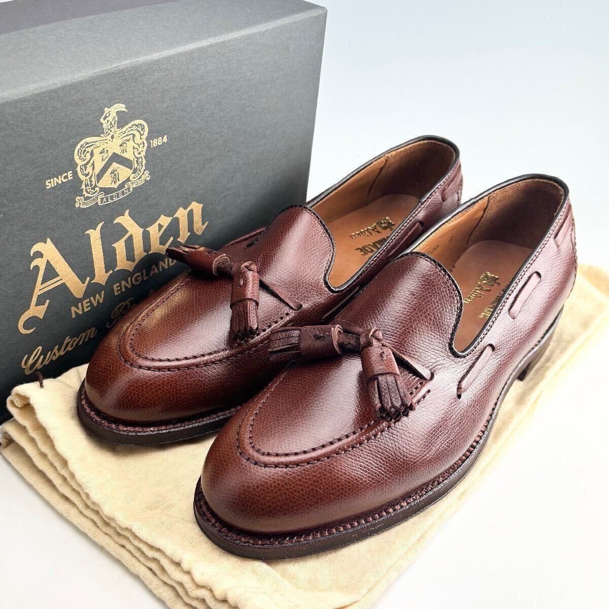 品 Alden UNIONMADE別注 タッセルモカシン ローファー アルパインカーフ ブラウン Alden 36955 オールデン 7.5D ...