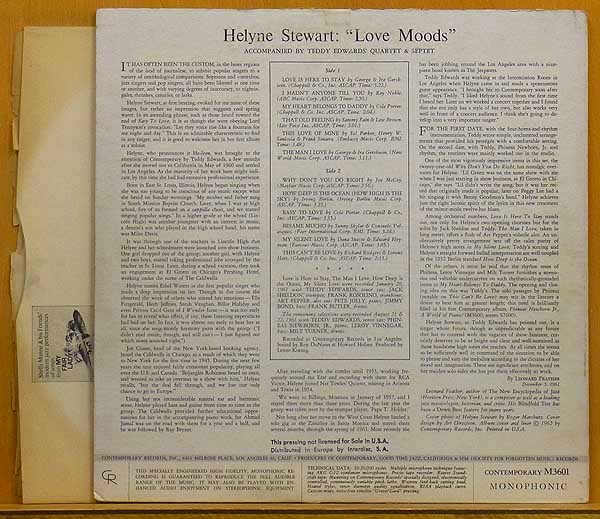 美盤 MONO Art Pepper Helyne Stewart Love... USオリジLP(ボーカル)｜売買されたオークション情報 ...