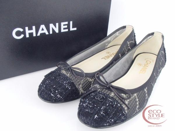 シャネル バレリーナ ツイード切替フラットパンプス38.5C(24.5cm)｜売買されたオークション情報、yahooの商品情報をアーカイブ公開 - オークファン（aucfan.com）