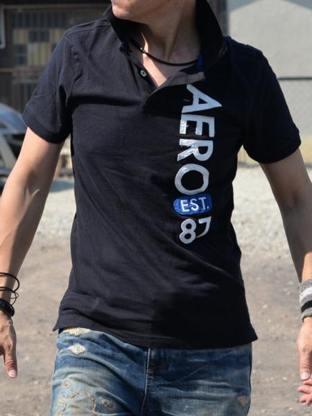AEROPOSTALE ポロシャツ メンズ 正規品 6047-8246-001 BK/黒 L(トップス)｜売買されたオークション情報、yahooの商品情報をアーカイブ公開 - オークファン ...