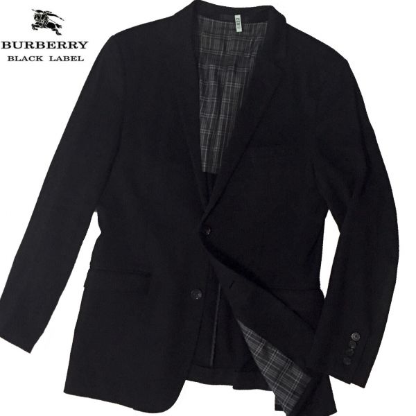 バーバリーブラックレーベル 2B テーラードジャケット 黒 L(ジャケット、上着)｜売買されたオークション情報、yahooの商品情報をアーカイブ公開 - オークファン（aucfan.com）