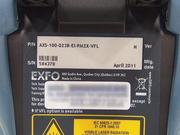 EXFO ハンディタイプOTDR 光パルス試験器 AXS-100 通電確認OK(その他)｜売買されたオークション情報、yahooの商品情報をアーカイブ公開 - オークファン（aucfan.com）