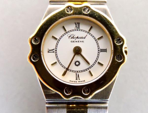 CHOPARD ショパール St.moritz サンモリッツ コンビ SS/YG 18K 金 Ref.8067 クォーツ レディース腕時計(ショパール)｜売買されたオークション情報、yahoo ...