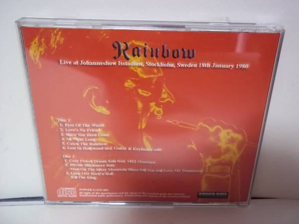 2CD/RAINBOW DEFINITIVE GRAHAM/Live at Johanneshow Isstadion Stockholm Sweden 18th January 1980/a ...