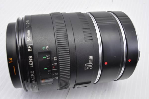 極上 CANON EF 50mm F2.5 COMPACT MACRO + KENKO 接写リング付き#7300(キヤノン)｜売買された ...