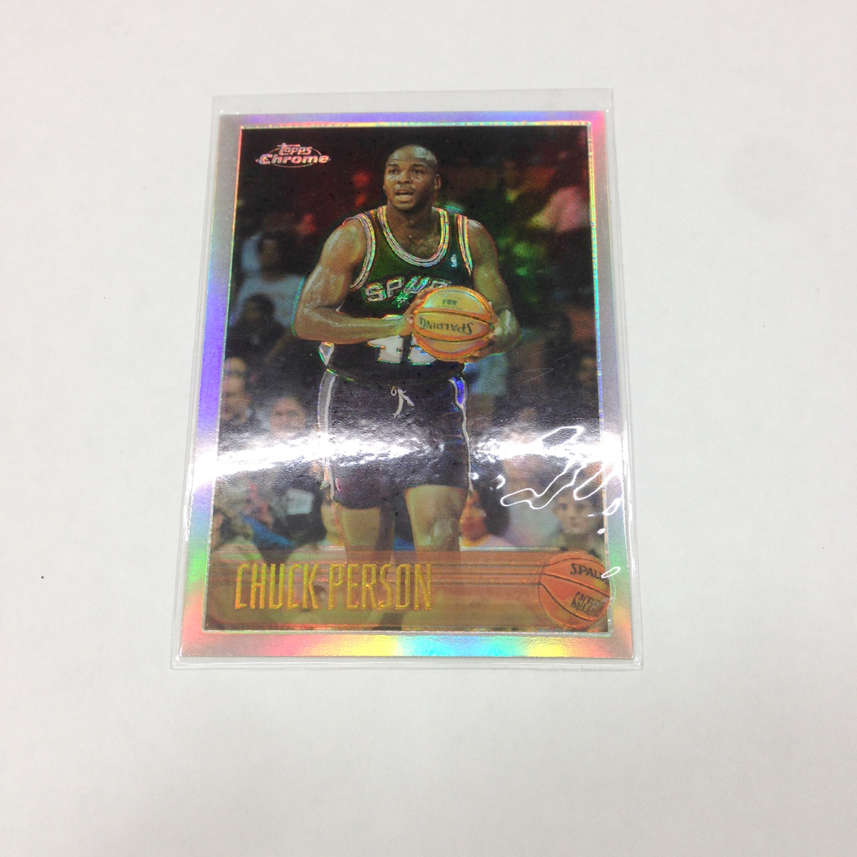 トレーディングカード NBA topps chrome SAN ANTONIO SPURS FORWARD CHUCK PERSON ...