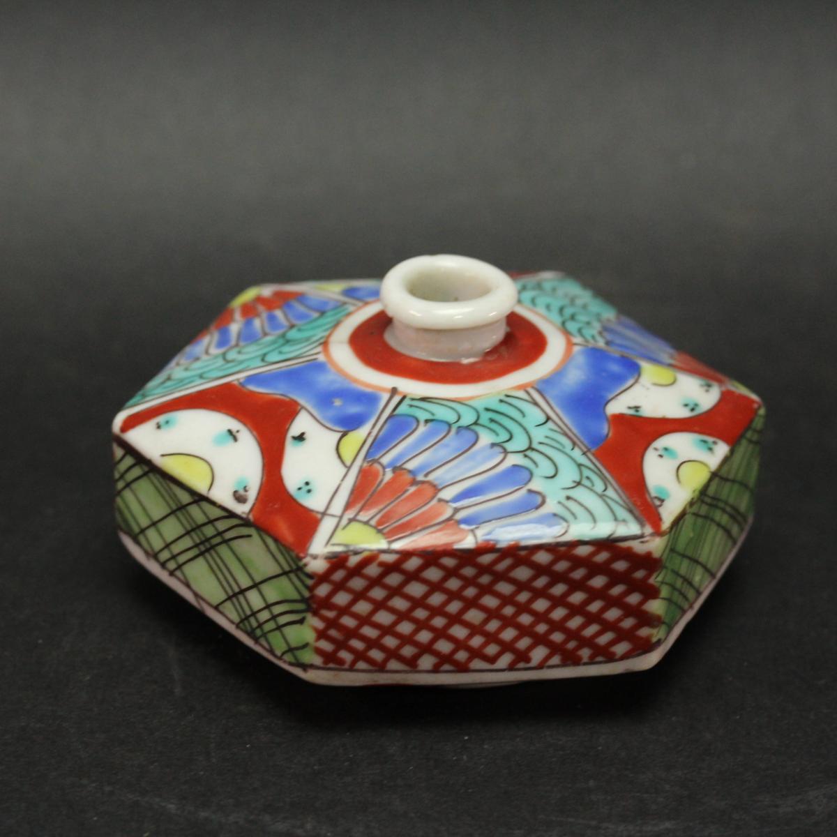 六角水差し 色絵染付 有田焼 水滴 油壺 書道具 カケあり#6092(色絵)｜売買されたオークション情報、yahooの商品情報をアーカイブ公開 - オークファン（aucfan.com）