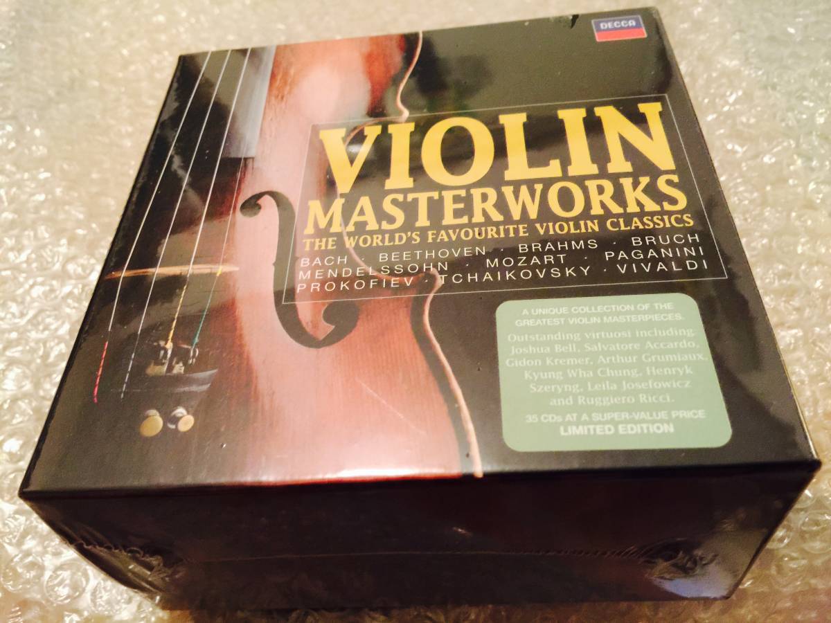 VIOLIN MASTER WORKS 35CD ヴァイオリン マスターワークス @ DECCA 35 CD BOX @ クレメール アッカルド シェリング 他(コンピレーション、オムニバス ...