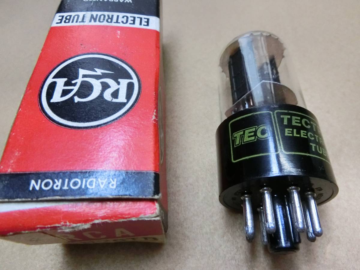 良品 ビンテージ TECTRON ELECTRONIC TUBE 6SN7GT ブラックプレート 真空管試験機確認済み(真空管)｜売買された ...