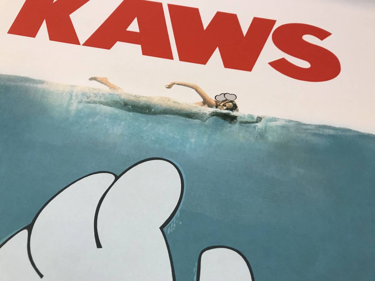 オマージュ作品 KAWS x JAWS リトグラフプリント カウズ COMPANION MEDICOM TOY 村上隆 BAKSY バンクシー ...