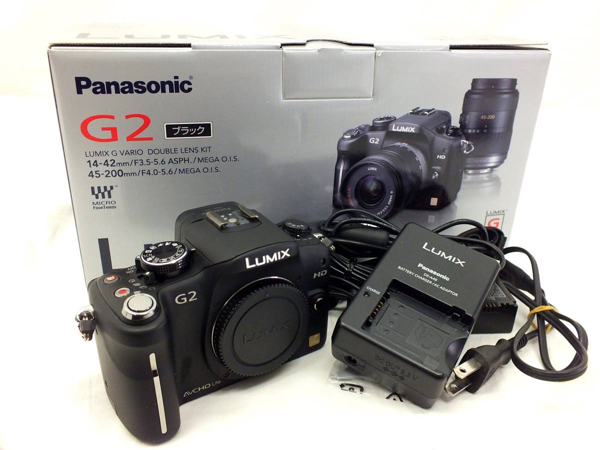 Panasonic パナソニック デジタルカメラ DMC-G2W LUMIX ルミックス ボディー ブラック デジタル一眼レフ ...