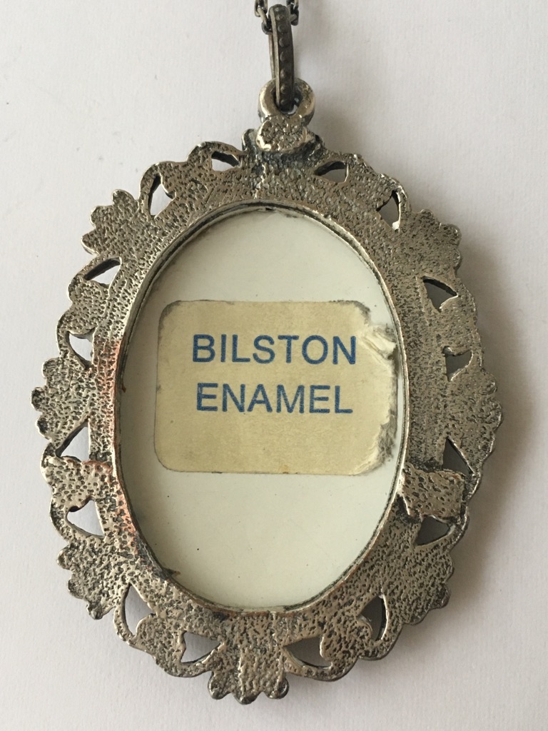 英国 ビンテージ BILSTON ENAMEL エナメルのネックレス/貴婦人/イギリス/アンティーク/アクセサリー/コスチュームジュエリー ...