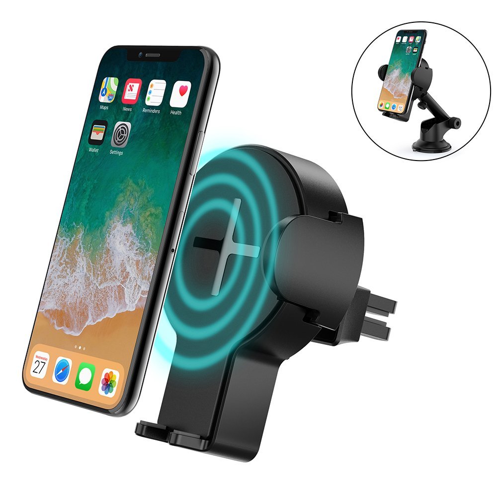 車載ワイヤレス充電器 無線充電器 Qi 急速 ワイヤレスチャージャー 車載ホルダー スマホ iphonex/iPhone8/GalaxyS8など対応(その他)｜売買されたオークション情報 ...