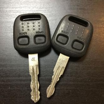 SSB293 2個セット スバル 純正 キーレス リモコン プレオ サンバー インプレッサ フォレスター レガシー 等 2B ジャンク品 ...