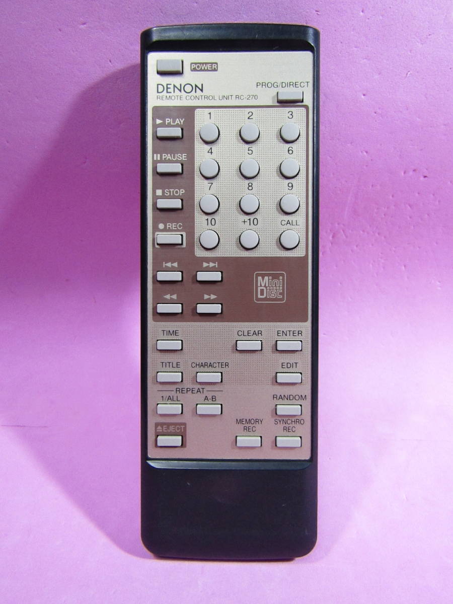 DENON リモコン RC-270 ① 送料140円 動作良好 デノン DMD-1000対応(リモコン)｜売買されたオークション情報 ...