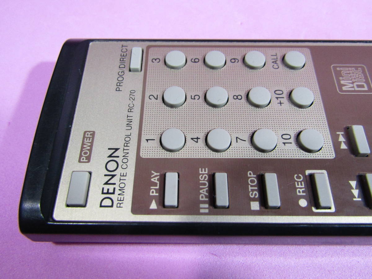 DENON リモコン RC-270 ① 送料140円 動作良好 デノン DMD-1000対応(リモコン)｜売買されたオークション情報 ...