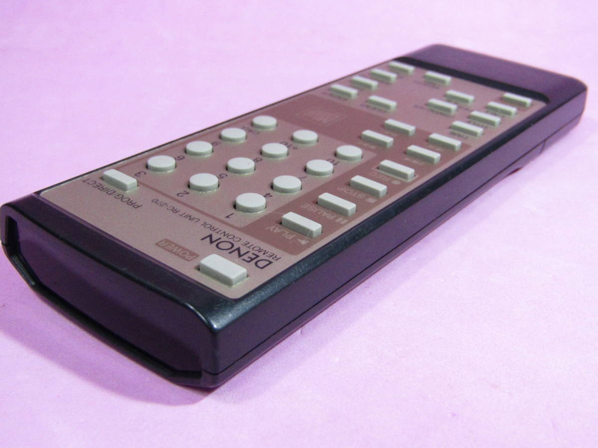 DENON リモコン RC-270 ① 送料140円 動作良好 デノン DMD-1000対応(リモコン)｜売買されたオークション情報 ...