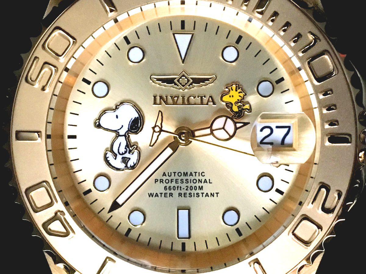 世界限定5000個 定価7万5千円 Invicta PEANUTS インビクタ ピーナッツ リミテッドエディション スヌーピー 腕時計 ...