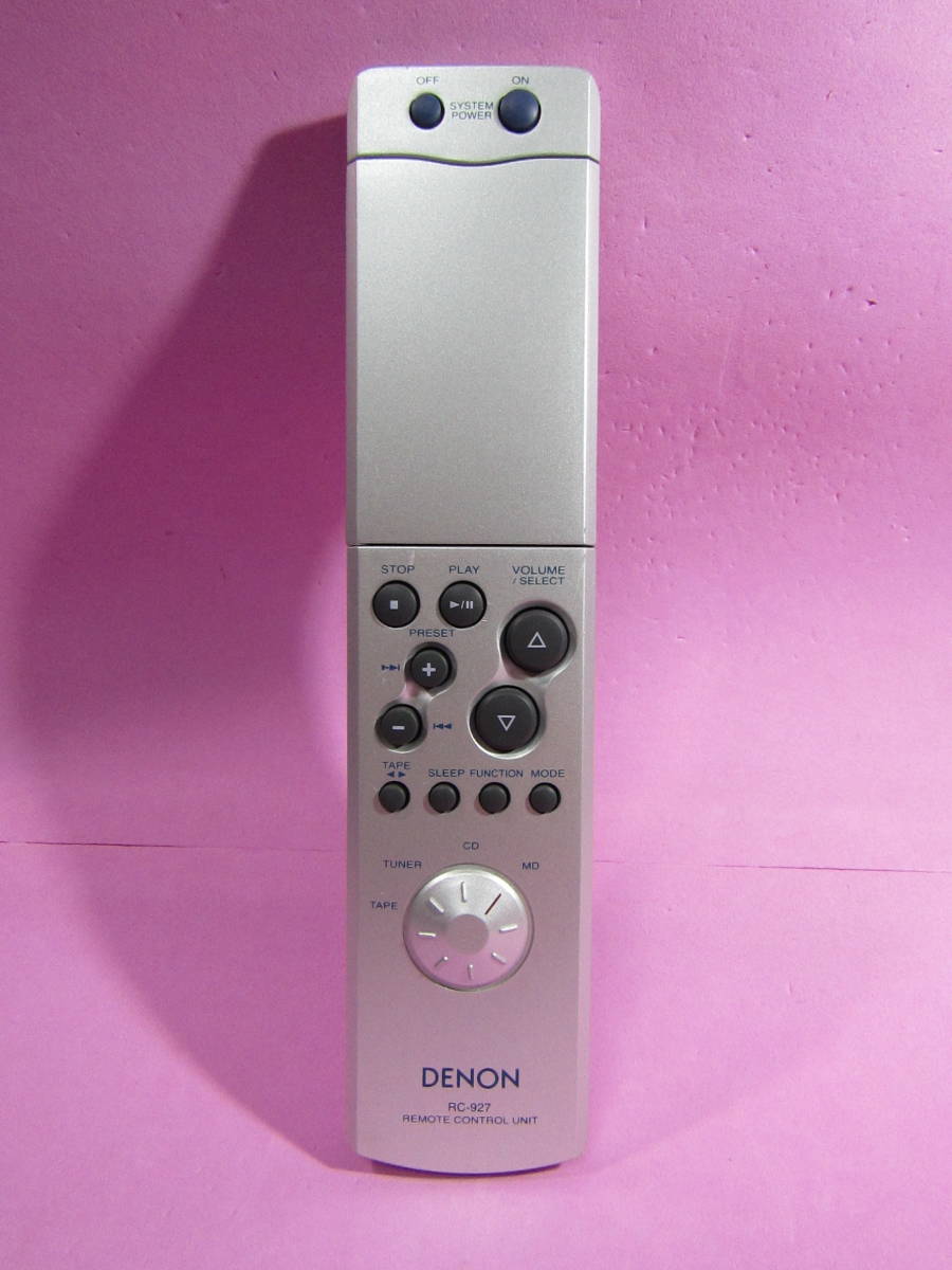 DENON リモコン RC-927 ① 全ボタン動作良好 DRA-F101用(リモコン)｜売買されたオークション情報、yahooの商品情報を ...