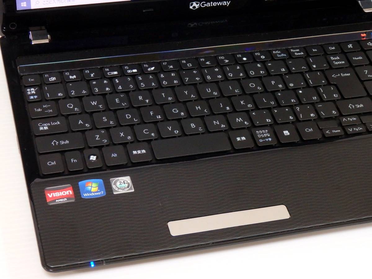 Gateway NV53A Windows10 Athlon II N330 デュアルコア 2GBメモリ/HDD 250GB/15.6型ワイド ...