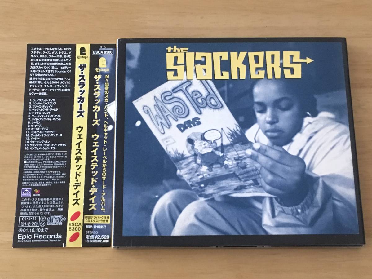 The Slackers Wasted Days 日本盤CD 検:スラッカーズ 3rd ska reggae rocksteady punk ...