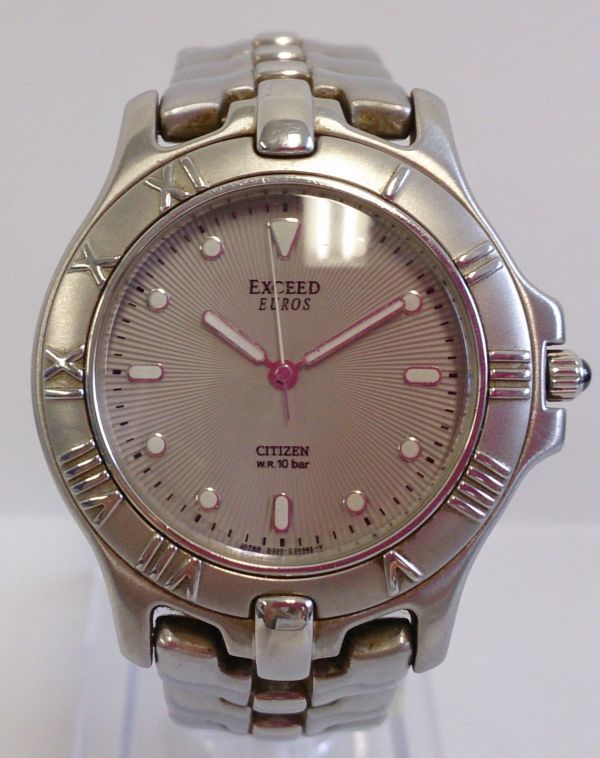 D106-sA517 CITIZEN シチズン EXCEED EUROS 0330-C30030 Y メンズ クオーツ 不動 腕時計 現状品⑥ ...
