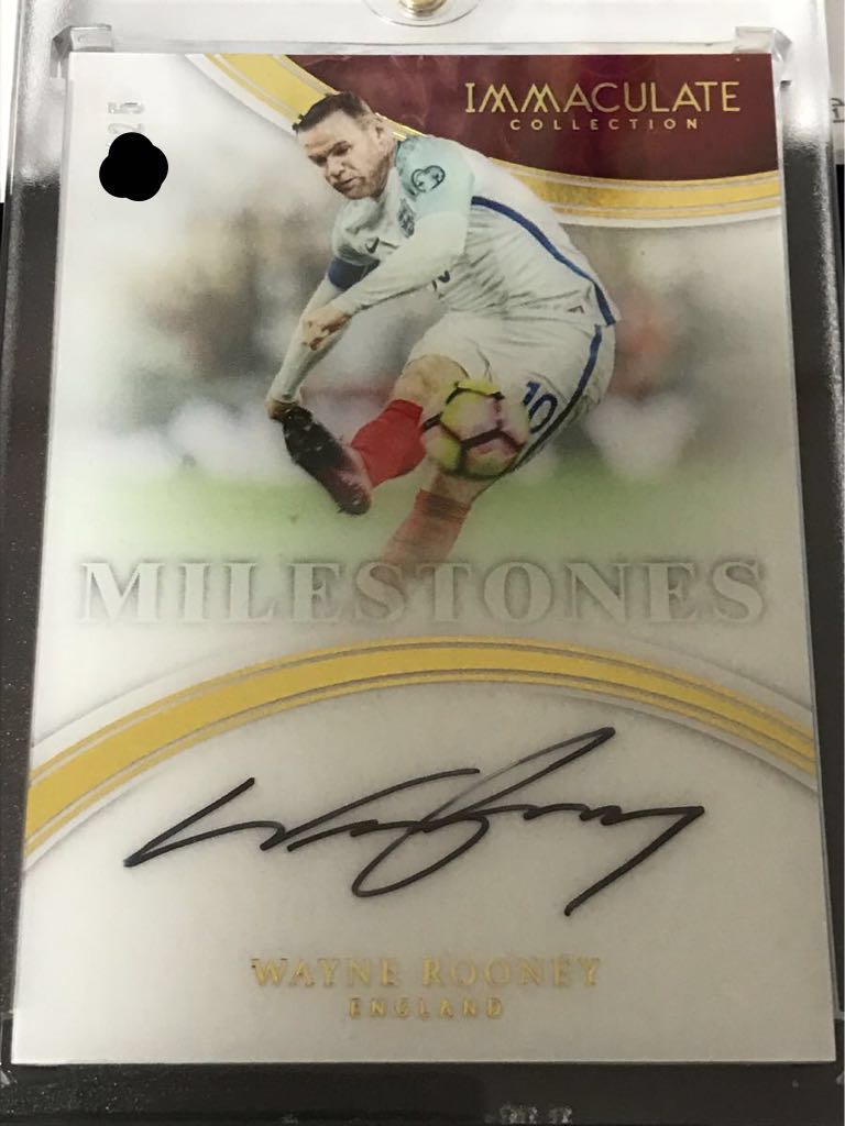 PANINI IMMACULATE SOCCER WAYNE ROONEY AUTO MILESTONES ルーニー 25枚限定(その他 ...