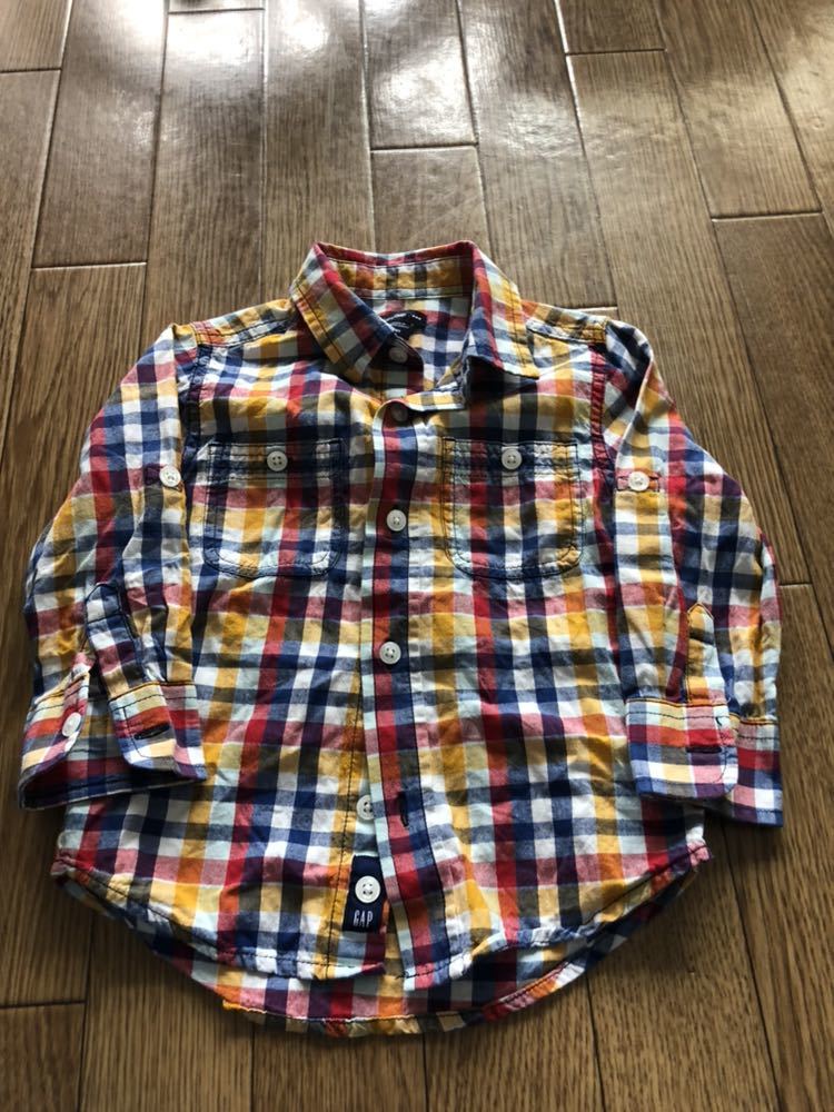 GAPのチェックシャツ95センチ(90（85～94cm）)｜売買されたオークション情報、yahooの商品情報をアーカイブ公開 - オークファン（aucfan.com）