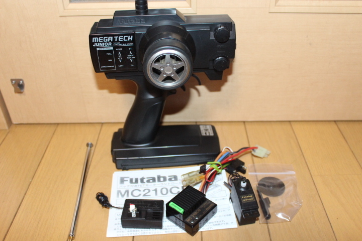 フタバ メガテック ジュニア T2PCKA プロポ FP-R122JE 受信機 MC210CB アンプ S3003 サーボ 状態良好(プロポ ...