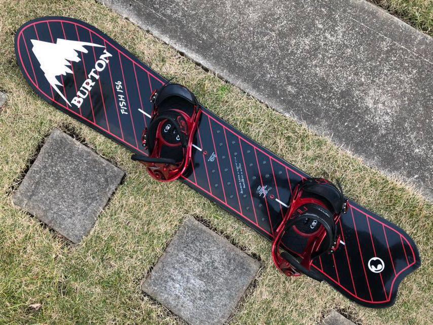 Burton Fish 156 名作 パウダーボードCustom Binding付き(155cm-160cm未満)｜売買されたオークション情報 ...