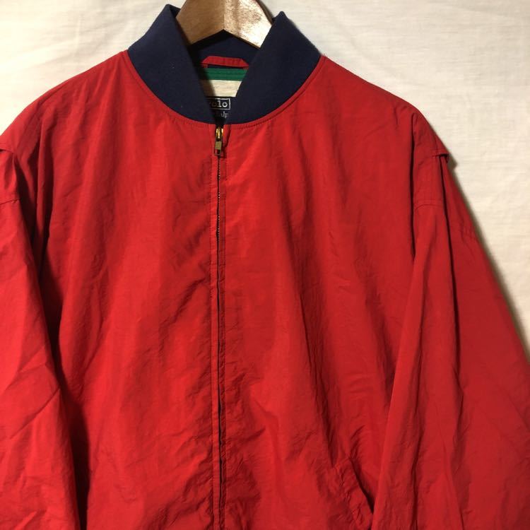 80s 90s vintage polo Ralph Lauren ポロラルフローレン ナイロンジャケット ポロスポーツ RL93 92 ...