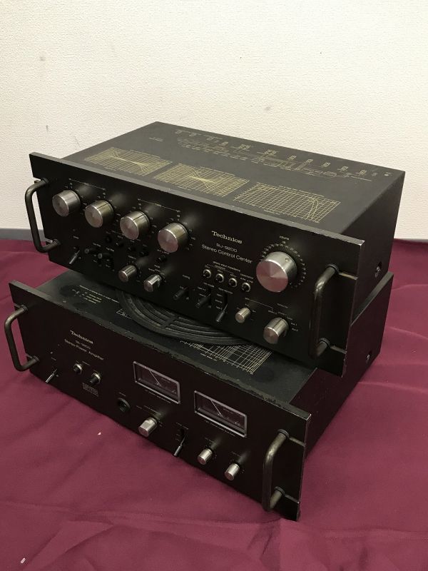 C505-iA109189 Technics テクニクス アンプセット SE-9200 SU-9200 通電確認済み 現状品②(テクニクス ...