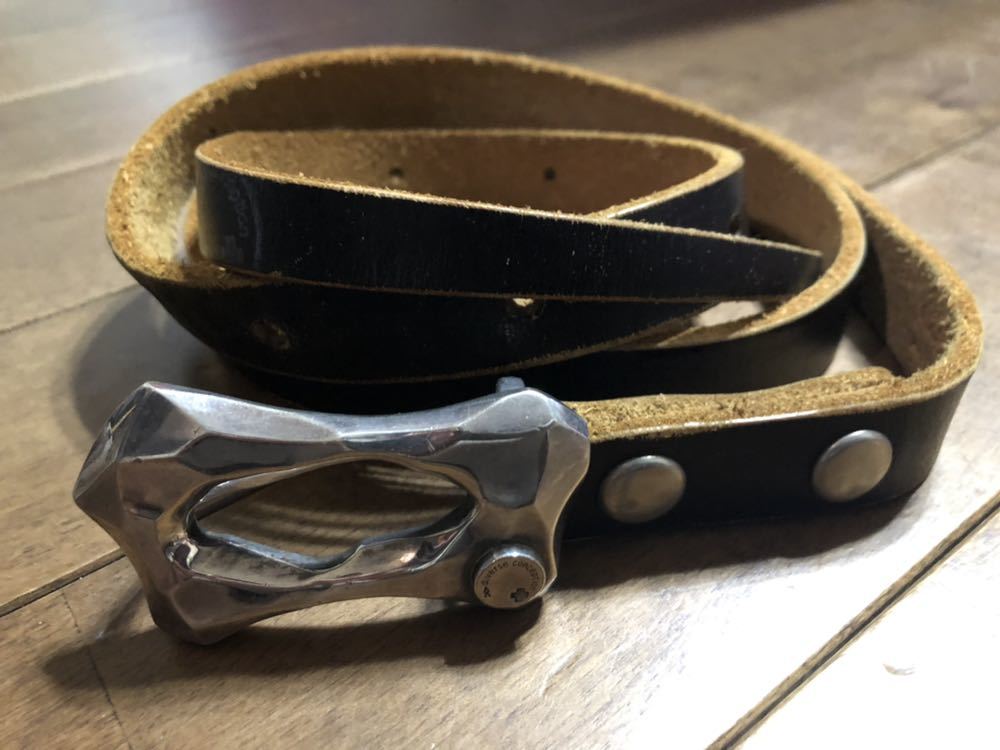 garni ベルト ガルニ レザー 黒 クロムハーツ シルバー ブランド(黒)｜売買されたオークション情報、yahooの商品情報をアーカイブ公開 - オークファン（aucfan.com）