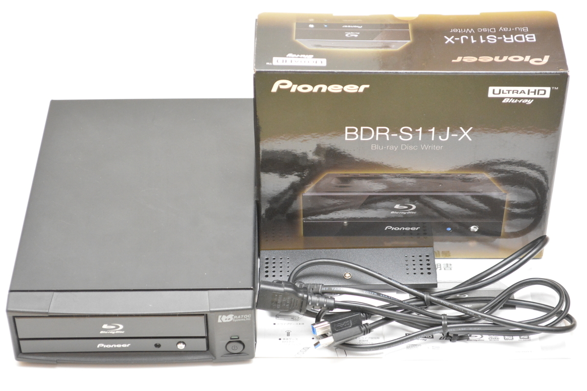 5年保証 Pioneer BDR-S11J-X ＆ Ratoc RP-EC5-U3AI 2点セット パイオニア 内蔵型BD/DVD/CDライター Ultra HD Blu-ray DELA ...
