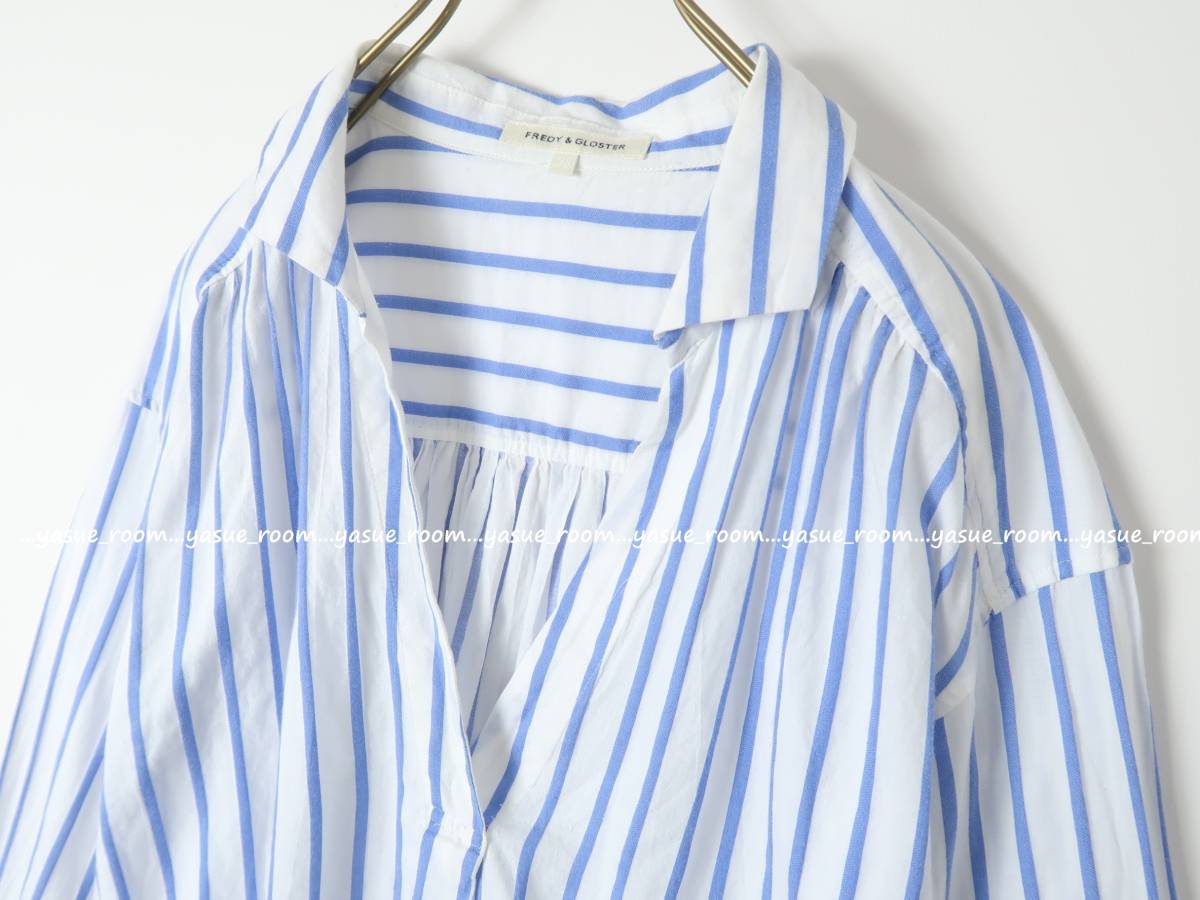 ノーリーズ/FREDY & GLOSTER ストライプ 衿抜きシャツ 38サイズ 日本製 E-M 1899(トップス)｜売買されたオークション情報、yahooの商品情報をアーカイブ公開 ...