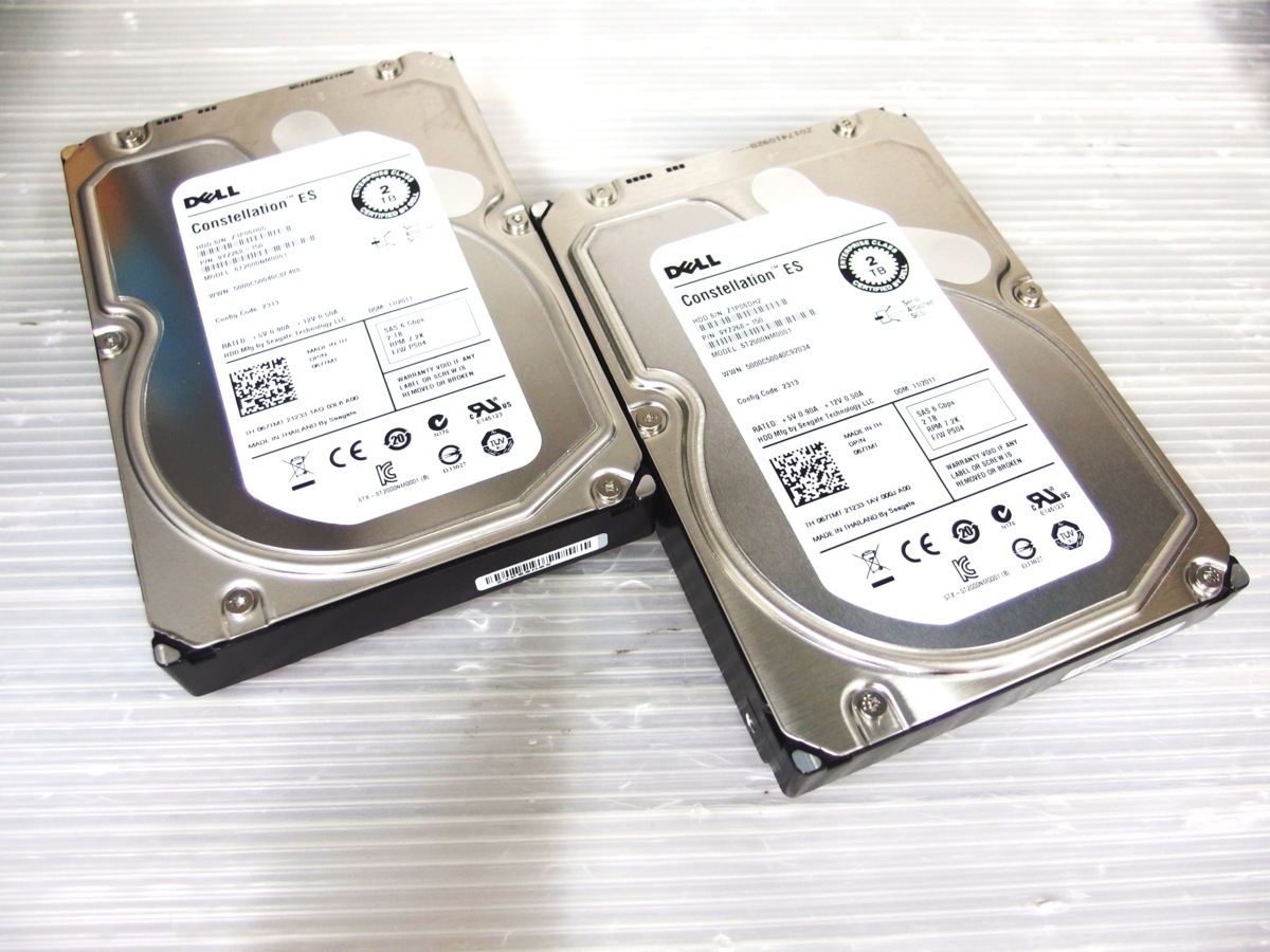 2個セット Seagate 3.5inch SAS 2TB 7200rpm ST2000NM0001(その他)｜売買されたオークション情報 ...