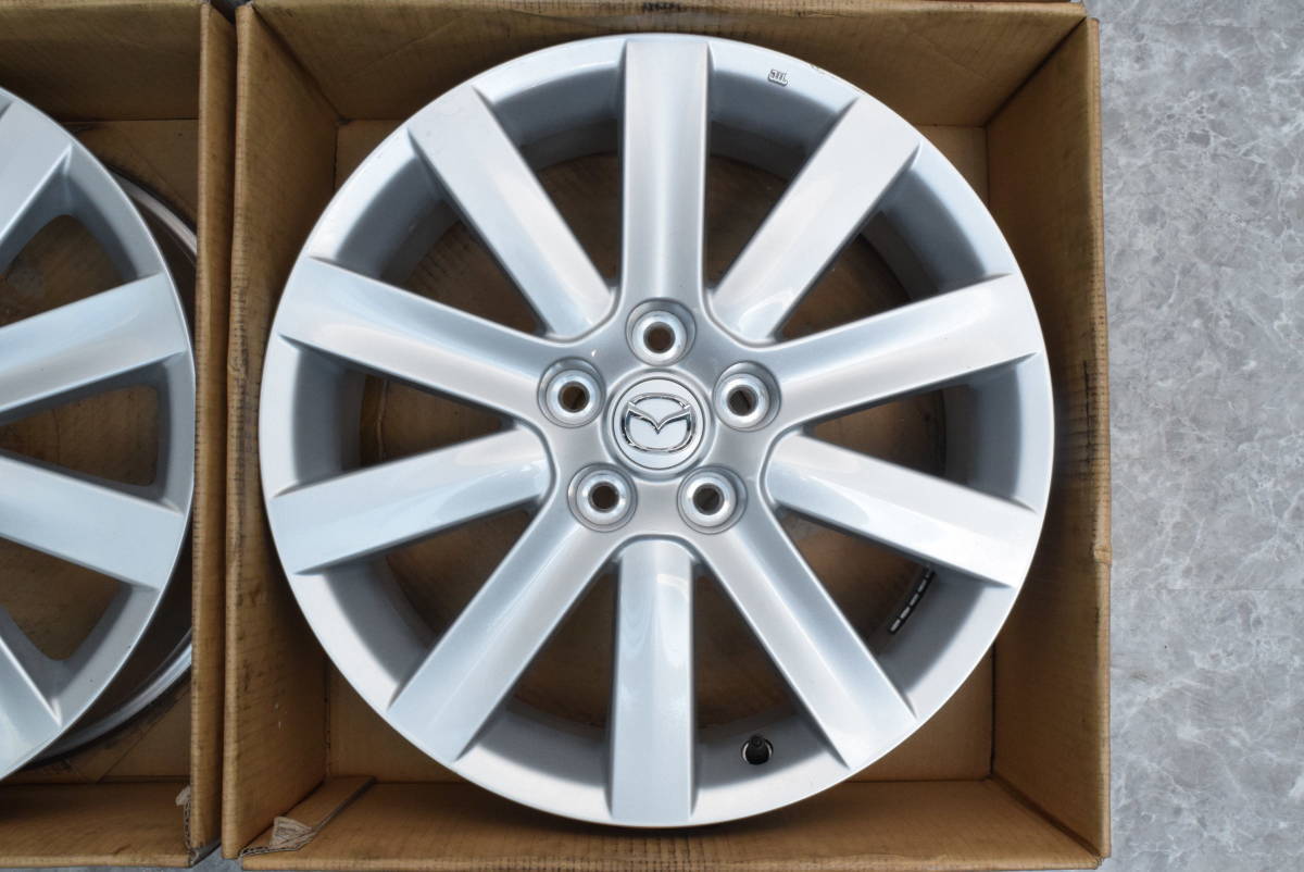 マツダ BK3P マツダスピード アクセラ 純正 18in 7J+52.5 PCD114.3 4本 MAZDASPEED CX-3 アテンザ ...
