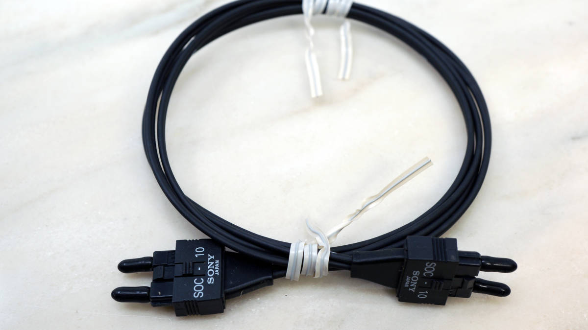 sony SOC-10 Twin Link Cable for Sony CDP-R1 & DAS-R1 デジタルオプチカルリンクケーブル 1 ...