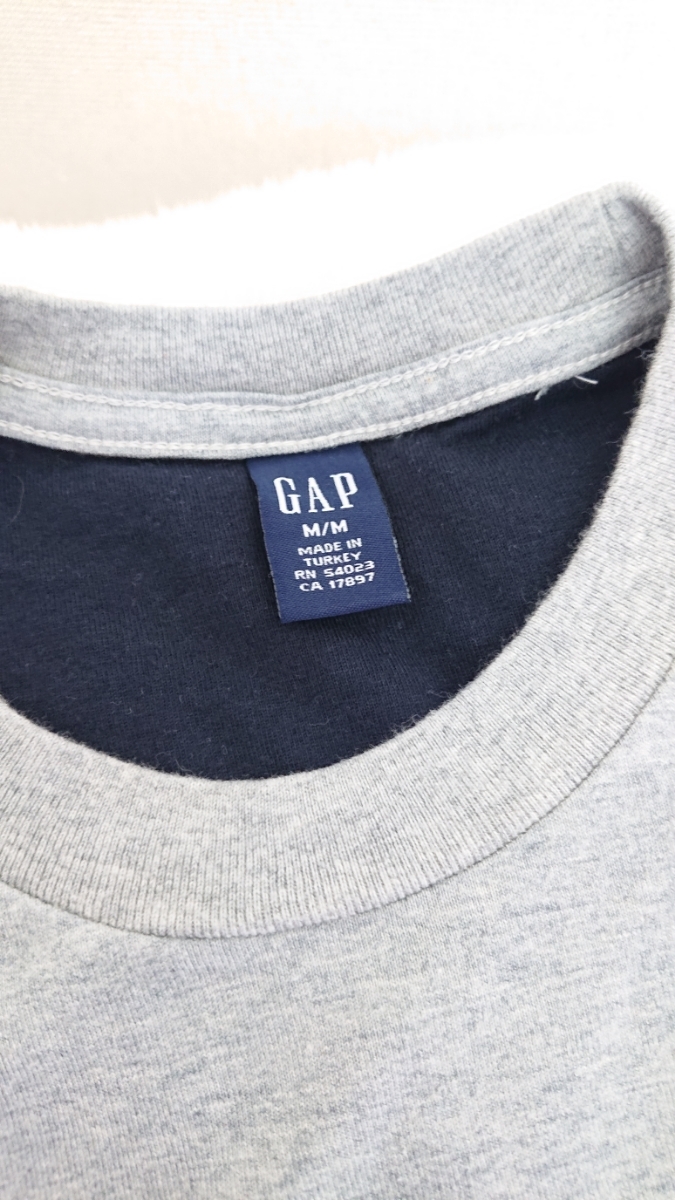 未着用 GAPロゴアップリケTシャツ メンズMsizeグレー杢(半袖Tシャツ)｜売買されたオークション情報、yahooの商品情報をアーカイブ公開 - オークファン（aucfan.com）