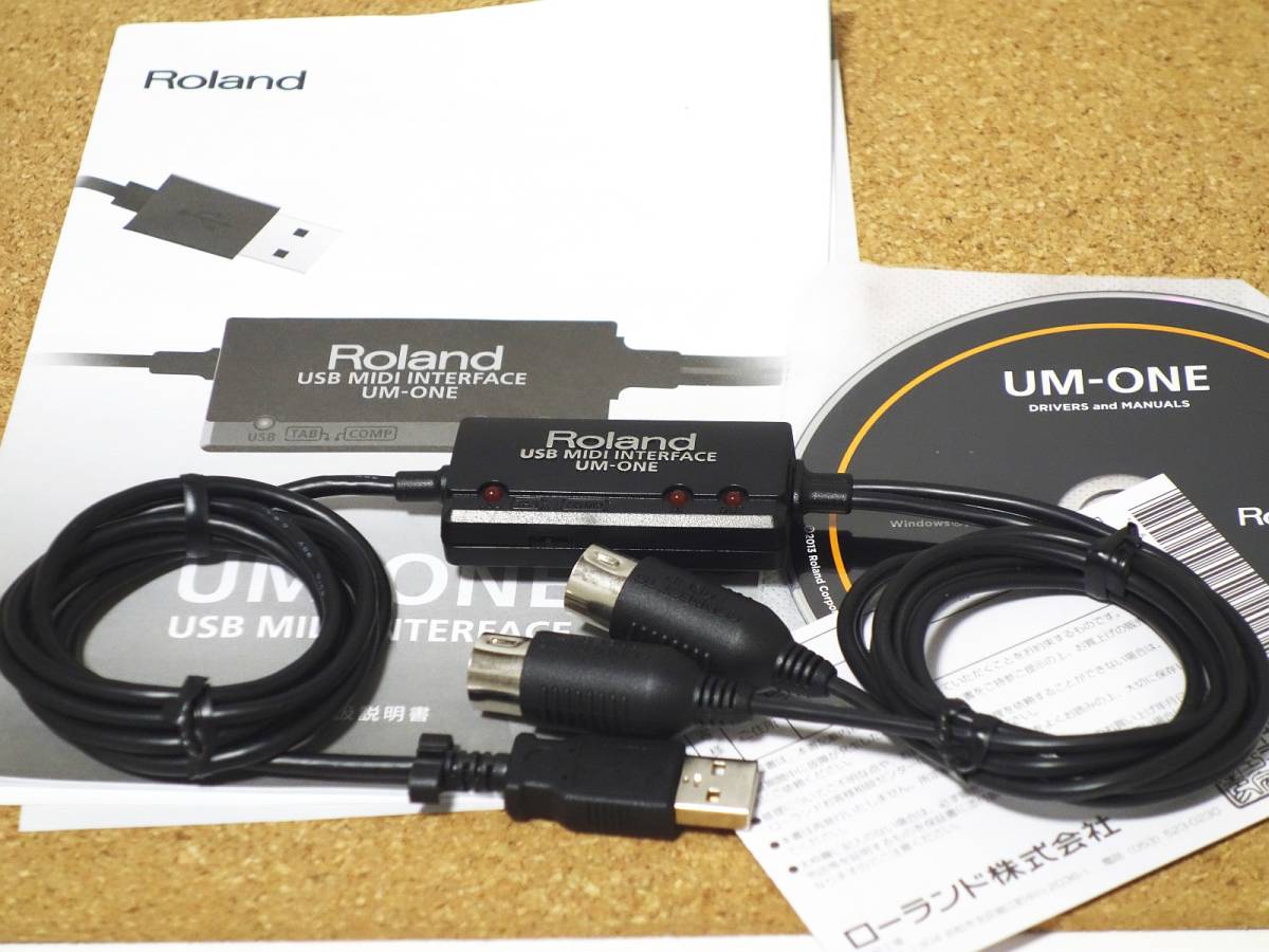 ローランド Roland USB接続 MIDI UM-ONE Windows7/8/10 32bit/64bit対応(レコーディング、音楽制作 ...
