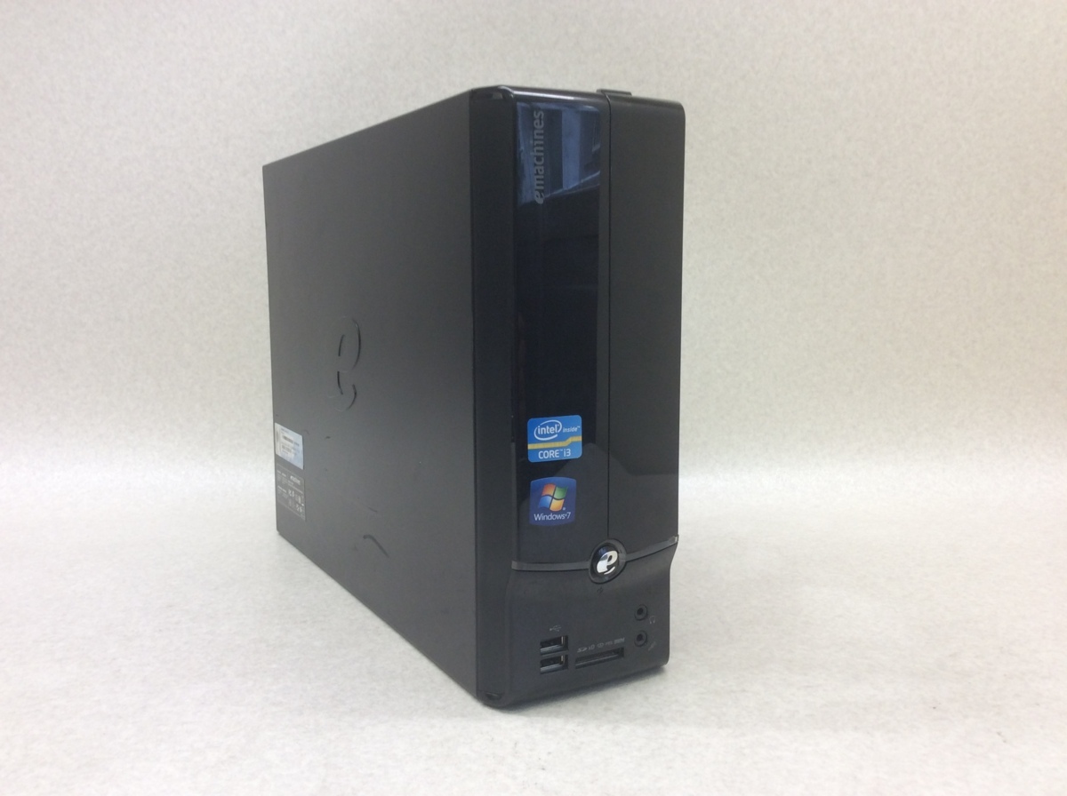 デスクトップパソコン emachines EL1870 i3-2100/3.10GHz/メモリ2GB/HDD500GB/Win10認証 保証付 ...