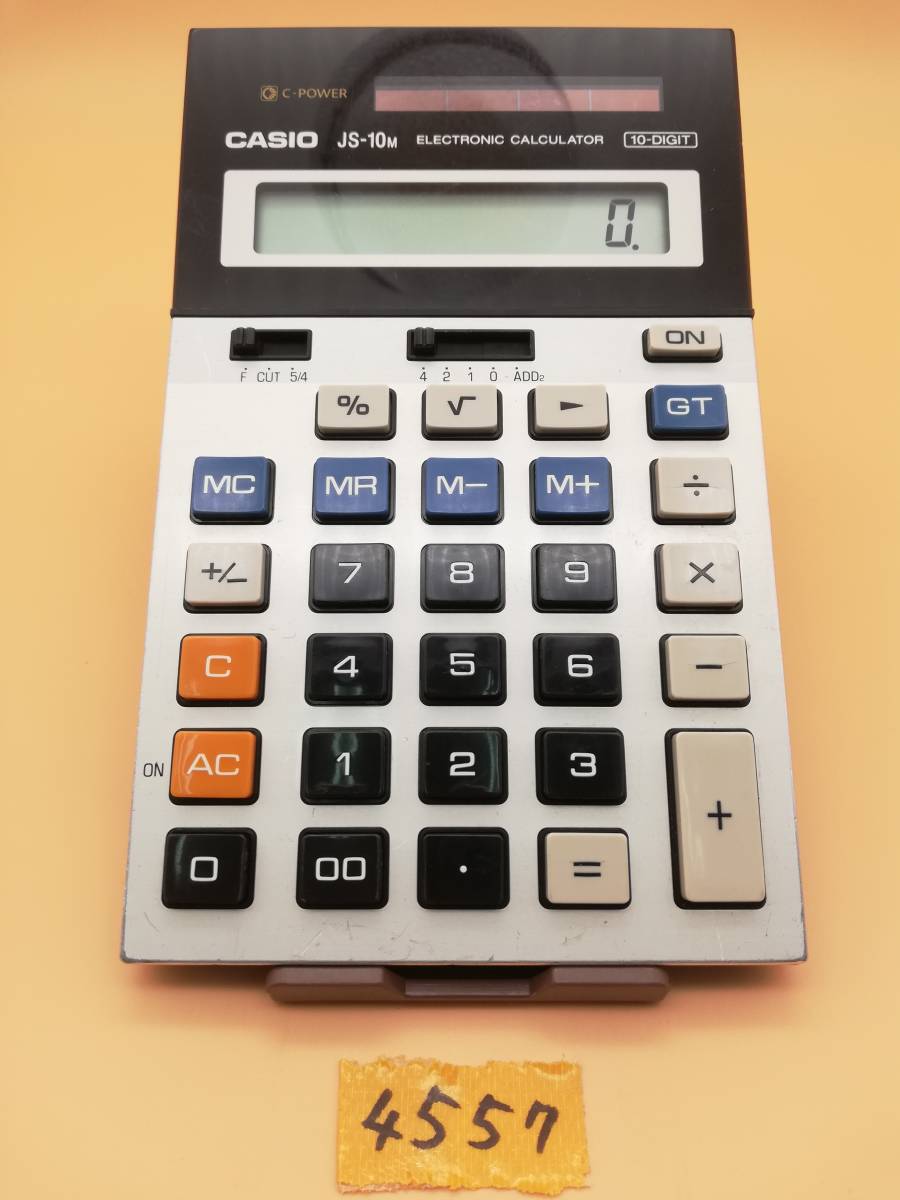 4557 CASIO 電卓 10桁 JS-10M ジャンク扱い(カシオ)｜売買されたオークション情報、yahooの商品情報をアーカイブ公開 - オークファン（aucfan.com）