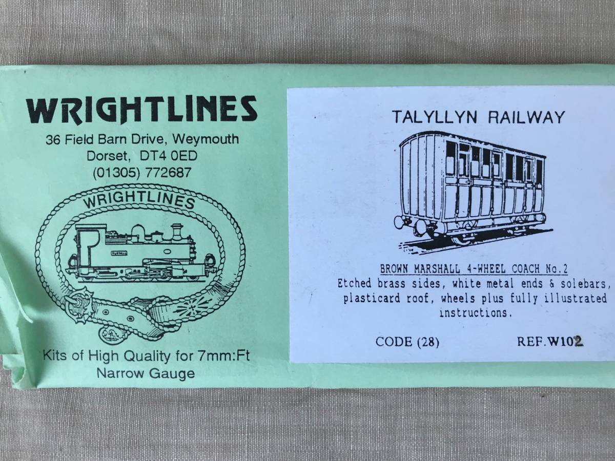 Oナロー TALYLLYN RAIL WAY 客車 キット WRIGHTLINES(Oゲージ)｜売買されたオークション情報、yahooの商品 ...
