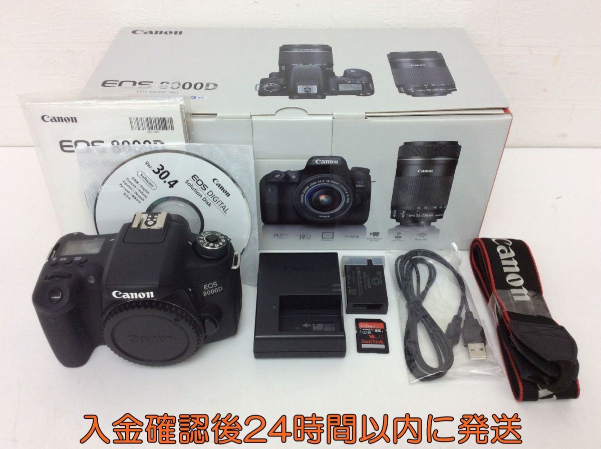 Canon EOS 8000D デジタル一眼レフカメラ ボディ +SDカード Sandisk製16GB EC43-298jy/F3(キヤノン ...