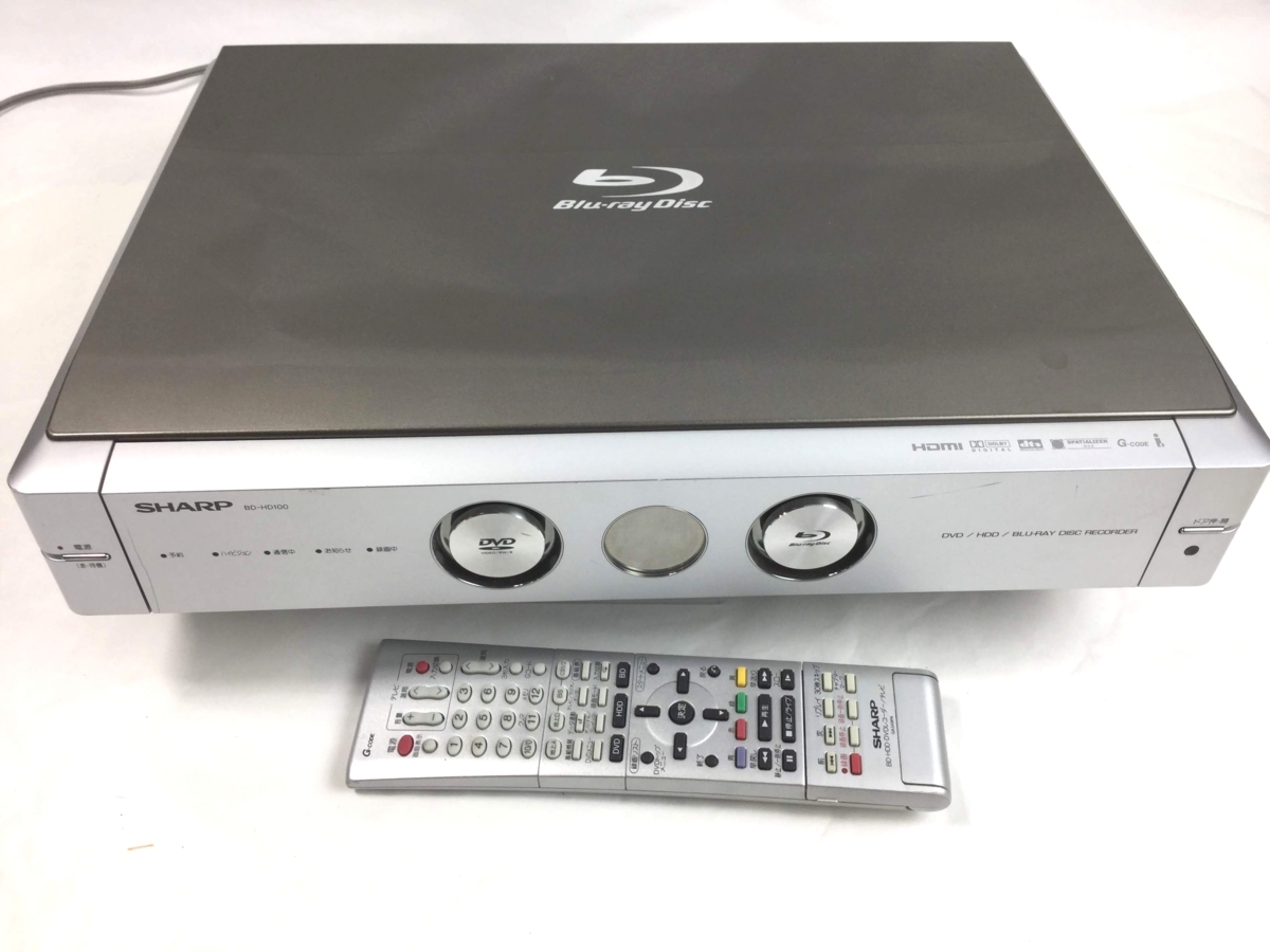 シャープ ハードディスク一体型 BD／DVD レコーダー BD-HD100 B-CAS ジャンク s787(シャープ)｜売買されたオークション情報、yahooの商品情報をアーカイブ公開 ...