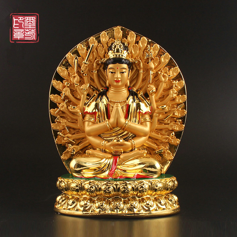 極上珍品 千手観音菩薩 仏教美術 置き物 風水開運 供養品 置物 縁起物 総高：19cm LZ-276(仏像)｜売買されたオークション情報、yahooの商品情報をアーカイブ公開 ...