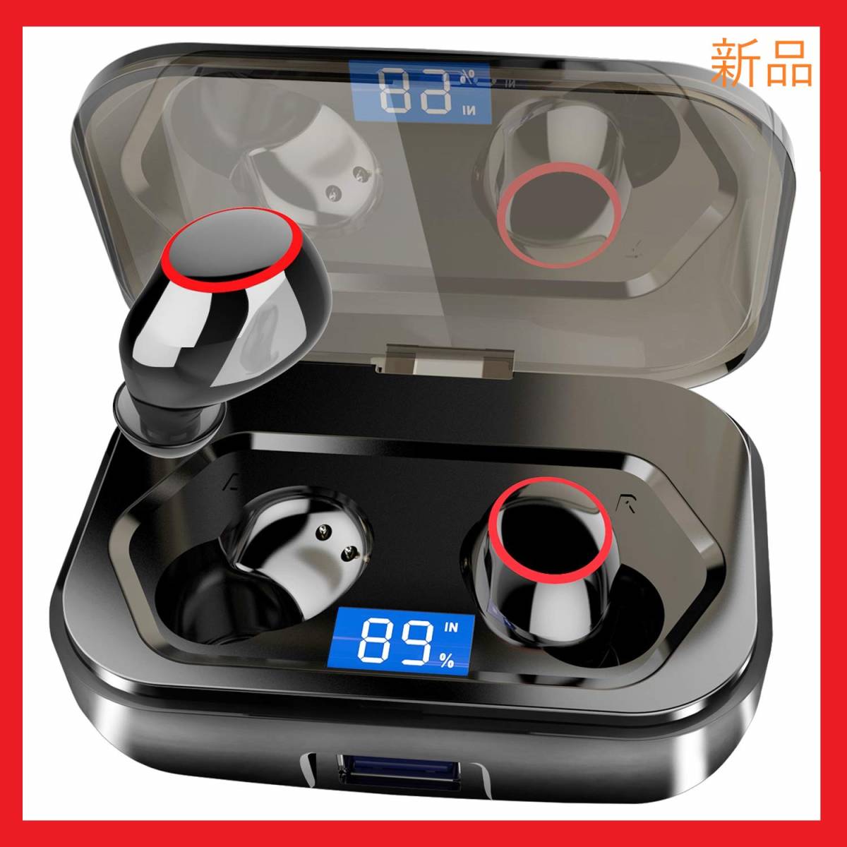 イヤホン Bluetooth iPhone Android 完全ワイヤレスイヤホン 左右分離型 最新Bluetooth5.0+LEDディスプレイ(イヤフォン)｜売買されたオークション情報 ...