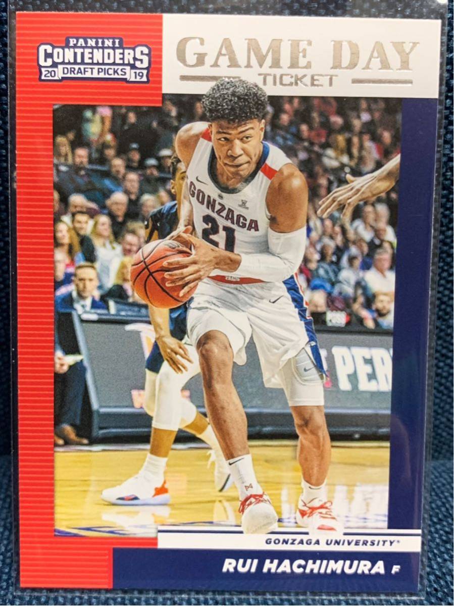 2019 panini contenders draft picks RUI HACHIMURA 八村 塁 game day ticket ...