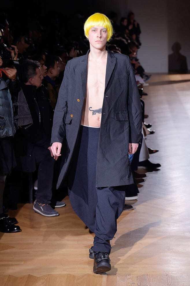 17AW 捩れジャケット ポリエステル縮絨 コムデギャルソンオムプリュス HOMME PLUS 2017AW AD2017 捻れ ねじれ Twist Asymmetry Jacket ...